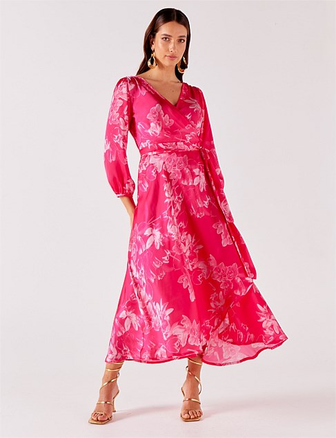 Sacha Drake Lotus Flower Wrap Dress | David Jones