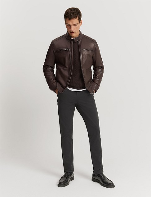 Country Road Leather Jacket | David Jones
