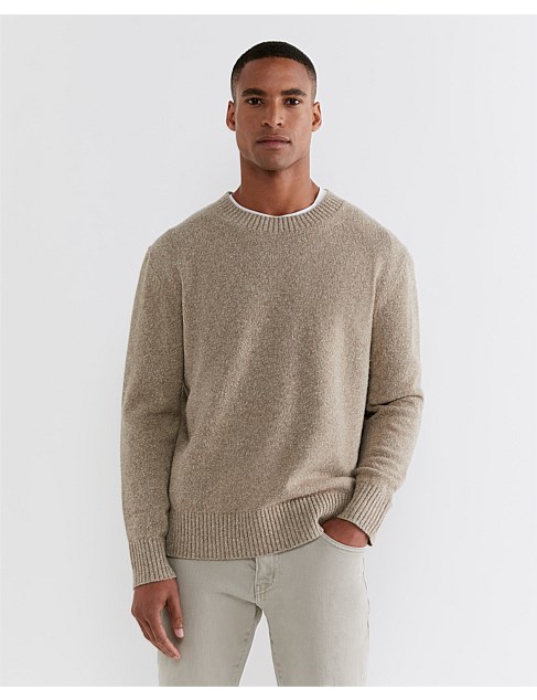 Jag Tanner Wool Crew Knit | David Jones