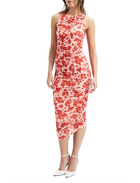 Bardot Felicia Mesh Midi Dress | David Jones