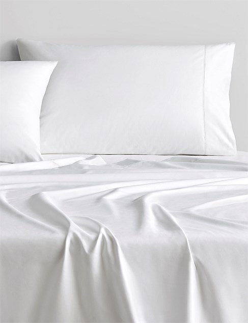 Sheridan 1000tc Cotton Sateen Queen Fitted Sheet In Snow -Multi-depth ...