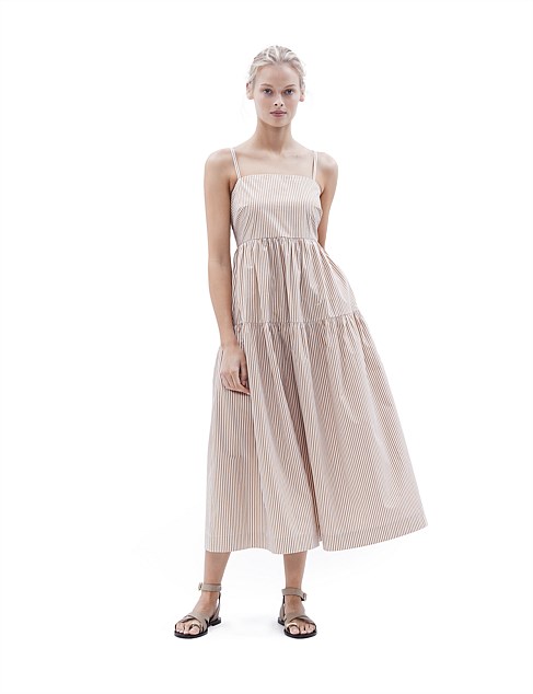 Unison Cotton Stripe Midi Dress | David Jones
