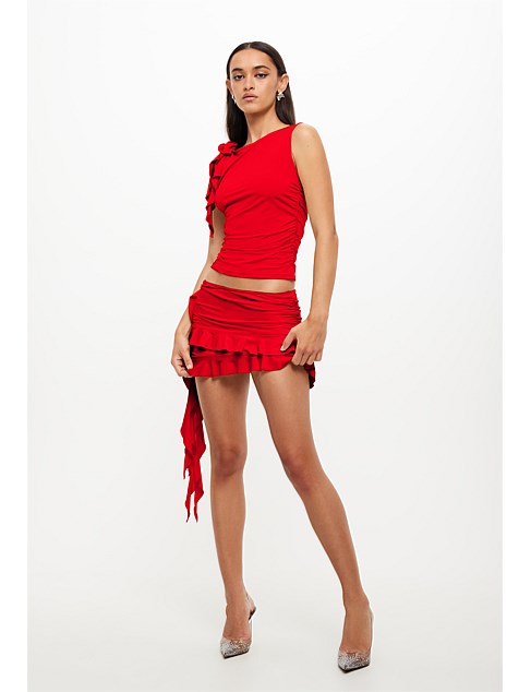 Lioness Rendezvous Top With Ruffle Detail | David Jones