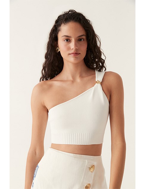 Aje Anani Asymmetric Bustier Top | David Jones
