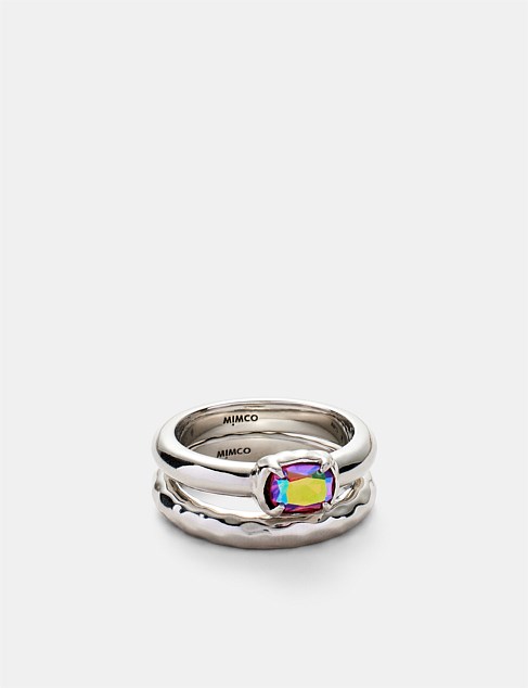 Mimco Reflective Ring Set | David Jones