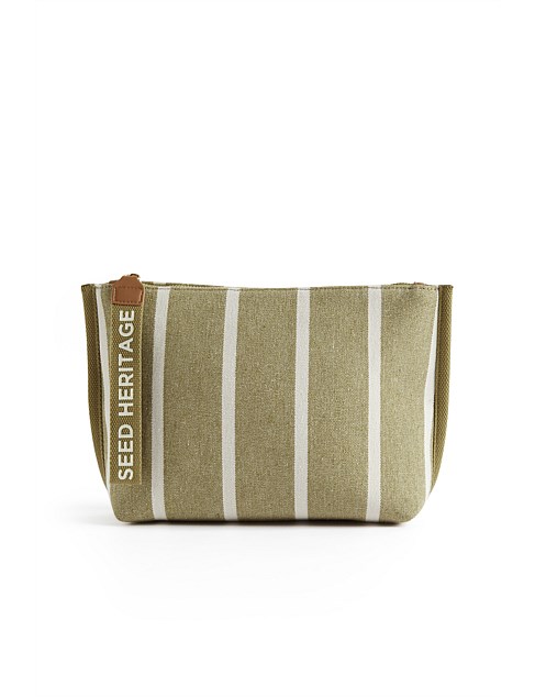 Seed Heritage Logo Stripe Pouch | David Jones
