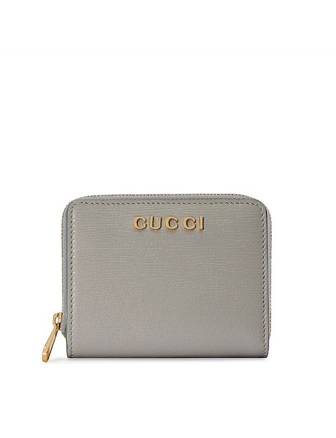 Gucci Mini Wallet With Gucci Script | David Jones