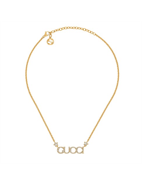 Gucci 'gucci' Letter Necklace | David Jones
