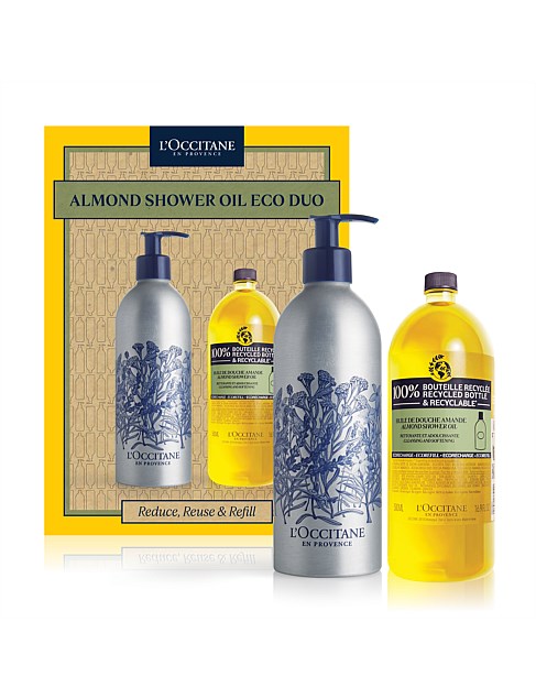 L'occitane Almond Shower Oil Eco Duo Refill | David Jones