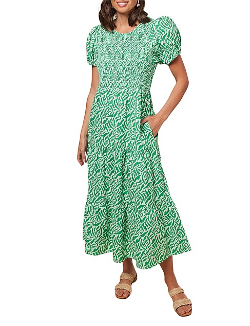 Adrift Minden Shirred Dress | David Jones
