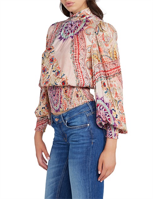 Guess Long Sleeve Monique Top | David Jones