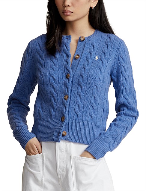 Polo Ralph Lauren Cable-knit Wool-cashmere Cardigan | David Jones