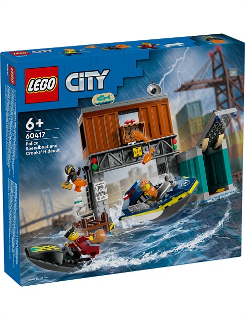 Lego Lego® City Police Speedboat and Crooks' Hideout 60417 | David Jones
