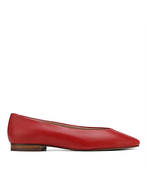 Wittner Angela Red Leather Ballet Flat | David Jones