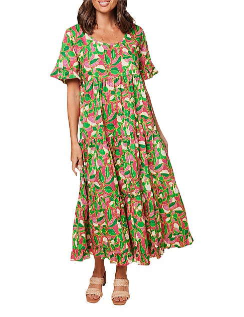 Adrift Sabre Frill Dress | David Jones