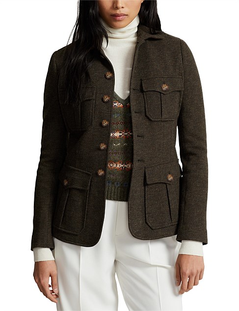 Polo Ralph Lauren Herringbone Double-knit Jacquard Blazer | David Jones