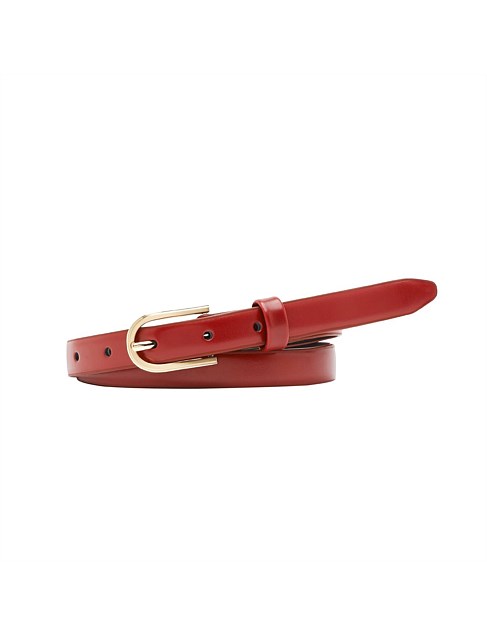 Buckle Australian Made Ruby 19mm Leather Belt | David Jones
