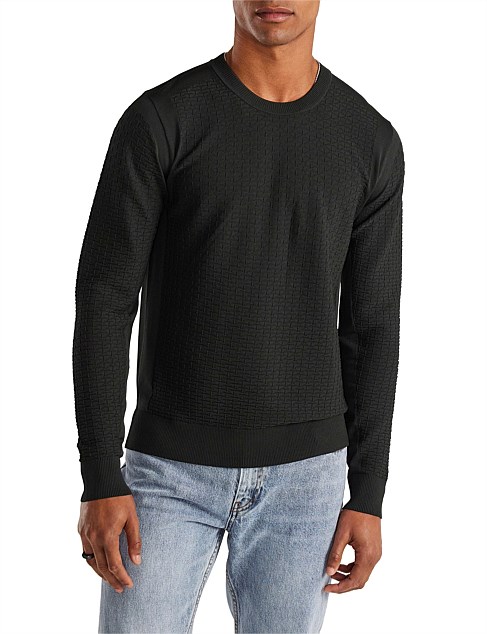 Calibre Diamond Stitch Tech Sweater | David Jones
