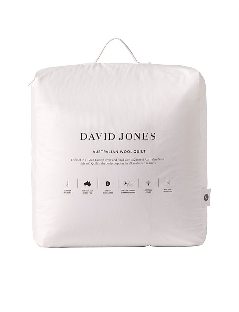 David Jones Collection All Seasons Wool Quilt Super King | David Jones