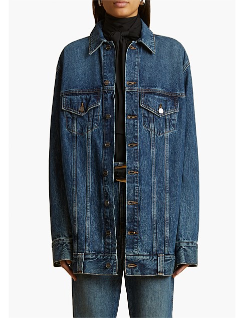 Khaite Ross Longline Denim Jacket | David Jones