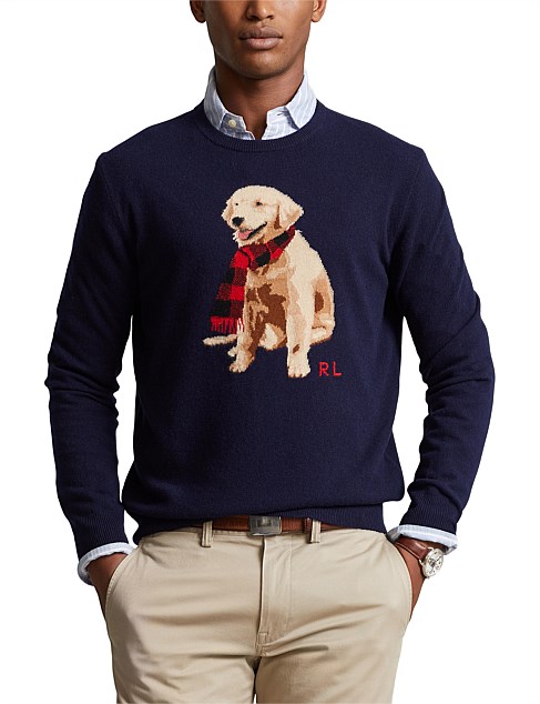 Polo Ralph Lauren Golden Retriever Cashmere Sweater | David Jones