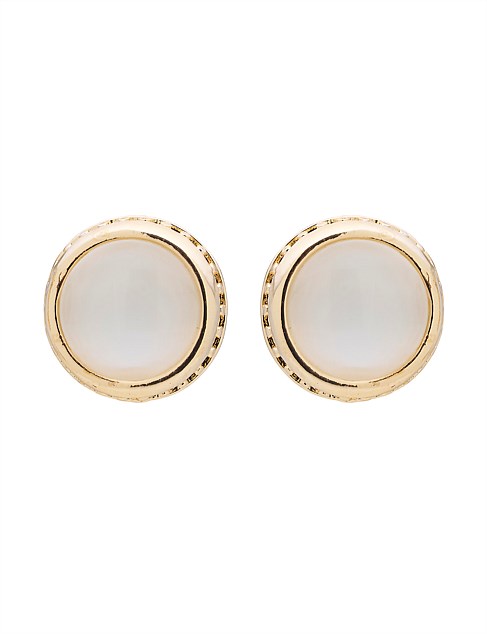 Barcs Full Moon Detail Rim Earring | David Jones