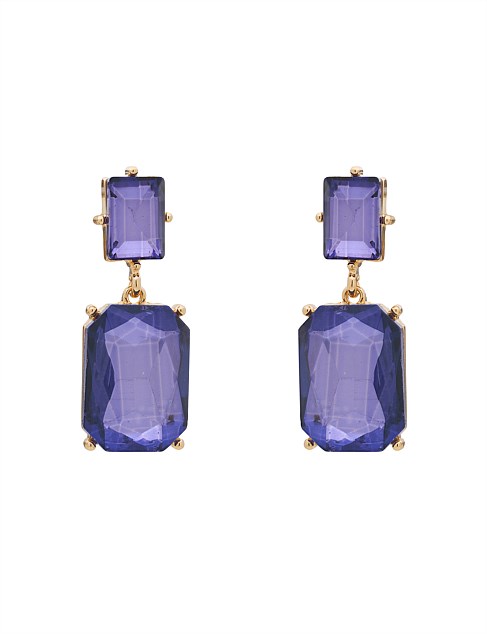 Amelie Interlude Rectangle Drop Earring | David Jones