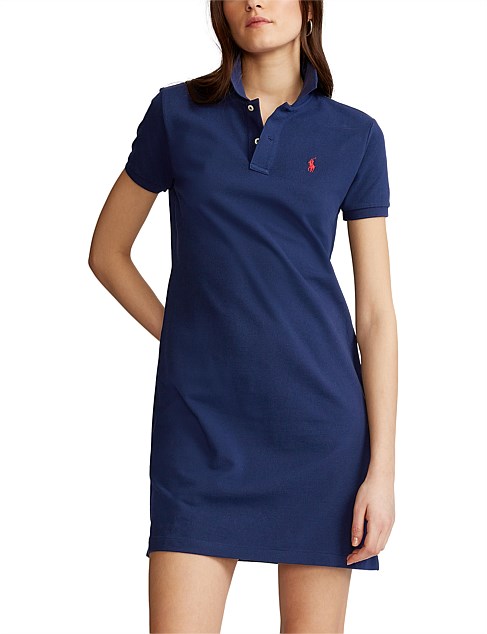 Polo Ralph Lauren Cotton Mesh Polo Dress | David Jones