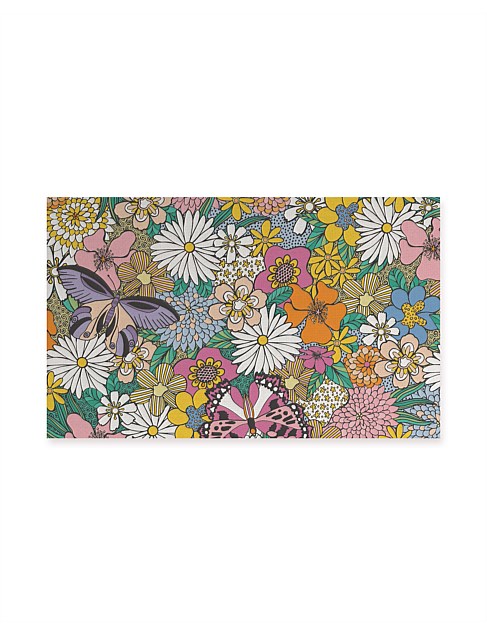 Kip & Co Bliss Floral Linen 4p Placemat Set One Size | David Jones