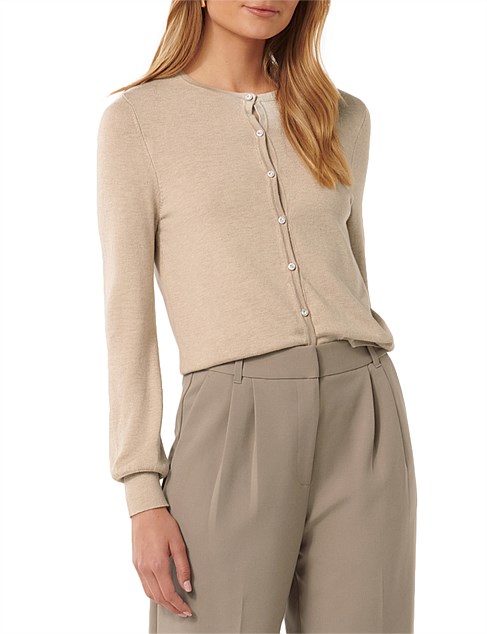 Forever New Morgan Basic Crew Knit Cardigan | David Jones