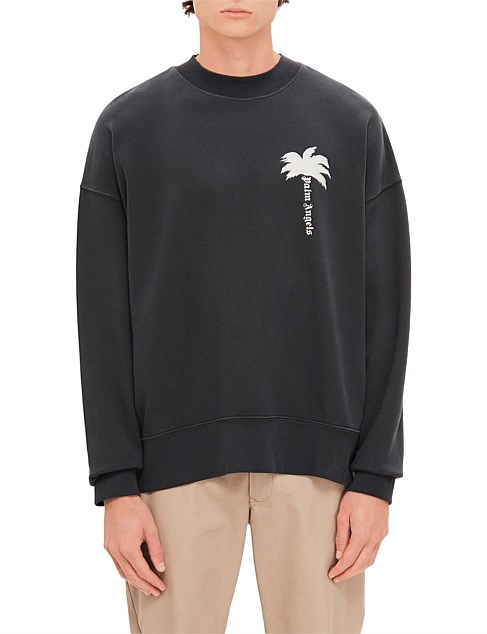Palm Angels the Palm Gd Crewneck Burning Logo | David Jones