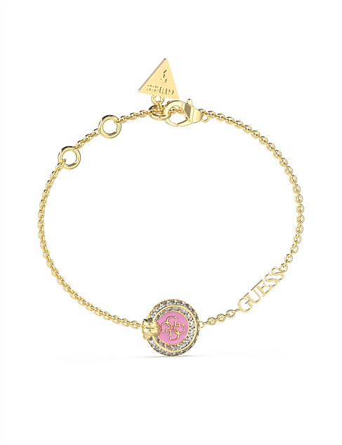 Guess Knot You 4g Logo Knot Mini Gold Bracelet | David Jones