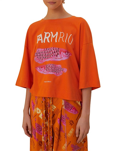 Farm Rio Farm Rio Box-cut T-shirt | David Jones