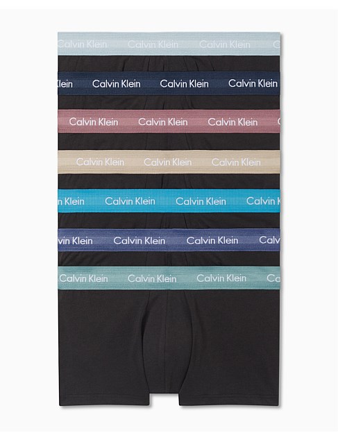 Calvin Klein Low Rise Trunk 7 Pack | David Jones