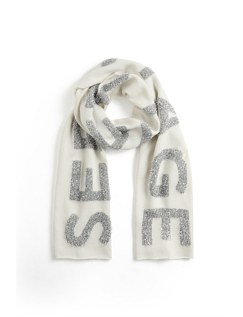 Seed Heritage Branded Metallic Scarf | David Jones