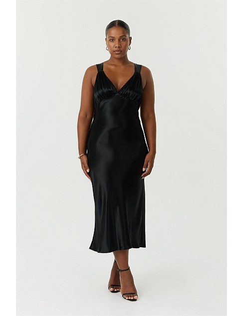 Third Form Satin Gather Bra Bia Slip Dress | David Jones
