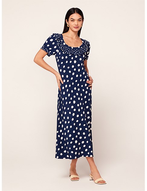 Kitri Hilda Midi Polka Dot Dress | David Jones