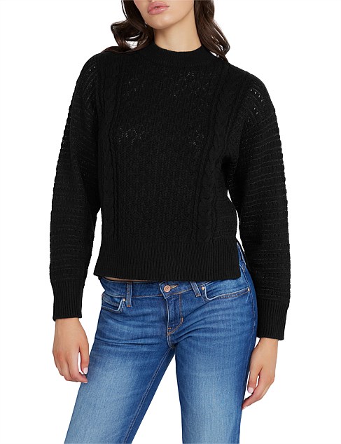 Guess Long Sleeve Roll Neck Knit Edwige Sweater | David Jones