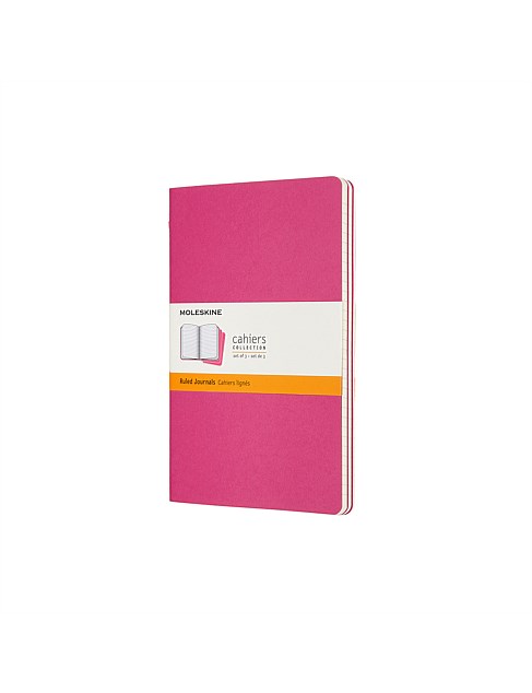 Moleskine Cahier Notebook Set Of 3 Ruled Large | David Jones