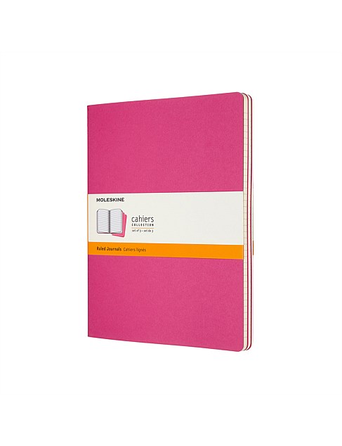 Moleskine Cahier Notebook Set Of 3 Ruled Extra Large | David Jones