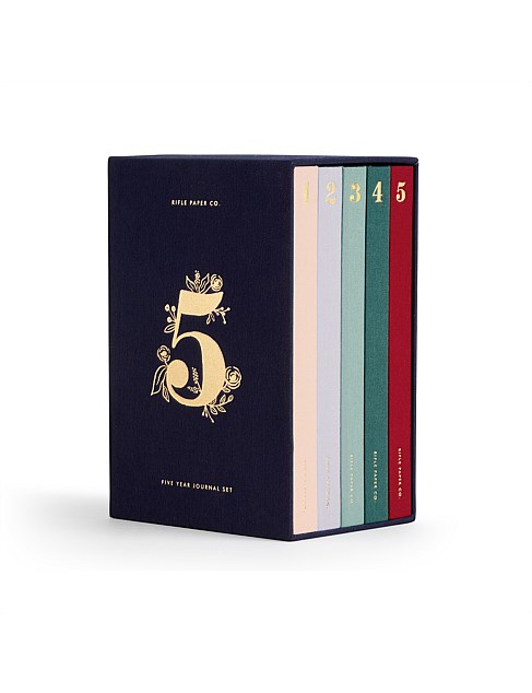 Rifle Paper Co. 5 Year Keepsake Journal Set Of 5 | David Jones