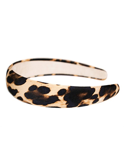 Hepburn & Co Leopard 3cm Alice Band | David Jones