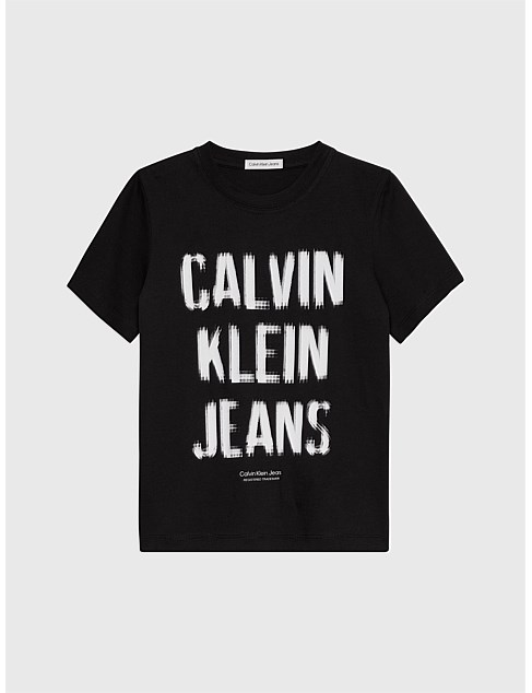 Calvin Klein Pixel Logo Relaxed Ss T-shirt | David Jones