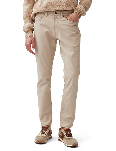 Rodd & Gunn Brymer Straight Jean Regular Leg 32" -Stone | David Jones