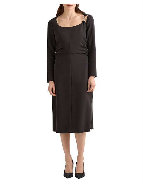 David Lawrence Chia Crepe Dress | David Jones