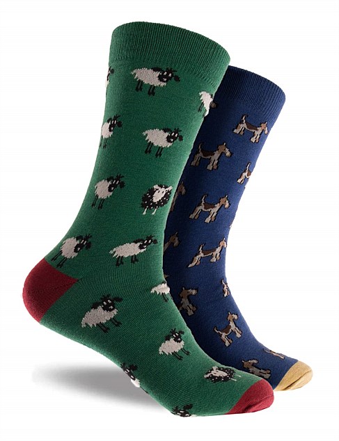 Mitch Dowd Sheep Dogs Wool Crew 2 Pack | David Jones