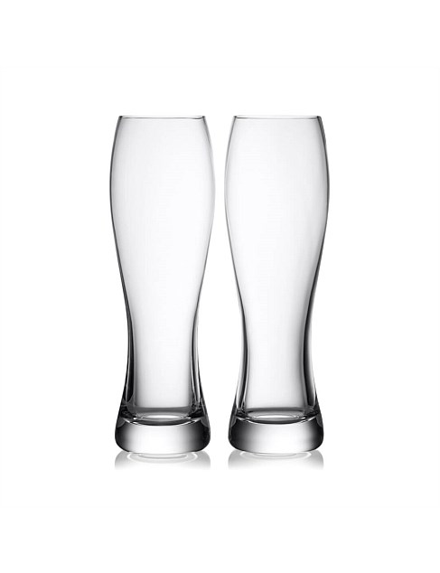 Waterford Crystal Craft Brew Weizen Beer Glass 555ml Pair | David Jones