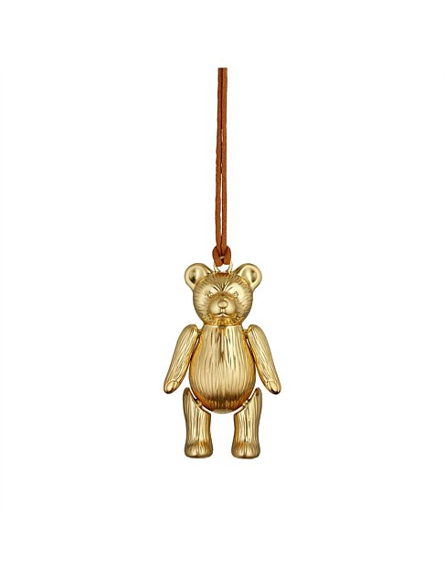 Waterford Crystal Christmas Teddy Golden Ornament | David Jones
