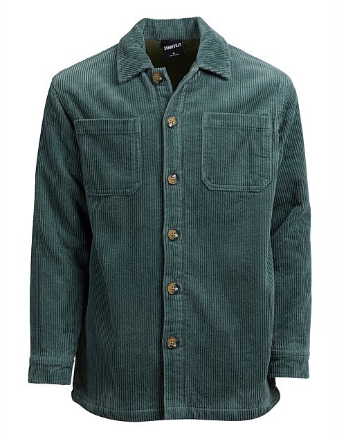 Sunnyville Finch Cord Shacket | David Jones