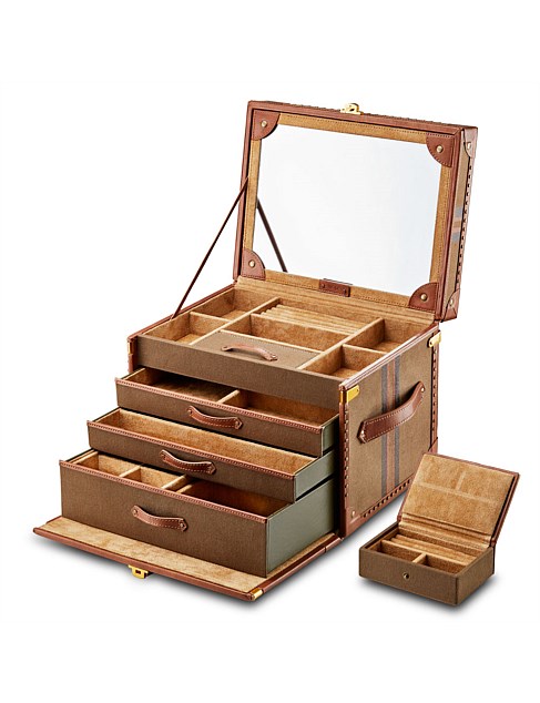 Wolf 190 Years Ida Trunk Jewellery Box Khaki | David Jones